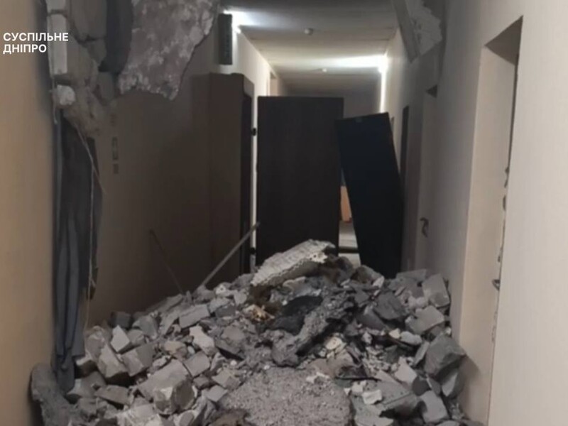 У Дніпрі горіла будівля редакцій "Суспільне" й "Українського радіо" через атаку Shahed. Новини ...